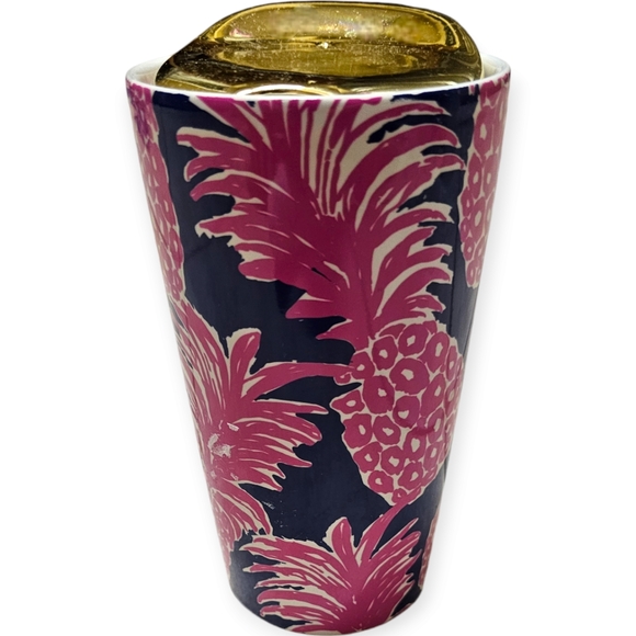 Lilly Pulitzer | Dining | Lilly Pulitzer Pink Pineapple Print Ceramic 2 ...